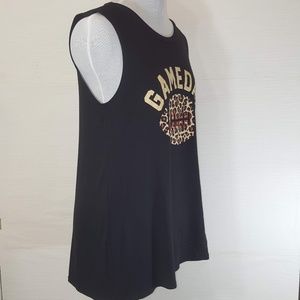 zutter | Tops | Gameday Cheetah Print Football Black Tank Top | Poshmark